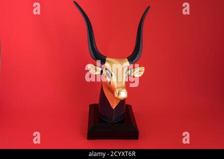 Beautiful handmade Duplicate represents the cow-headed Ancient Egyptian ...