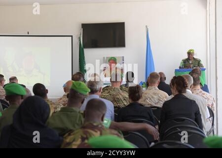 Acting AMISOM Police Commissioner Christine Alalo and Brig. Gen. Zakia ...