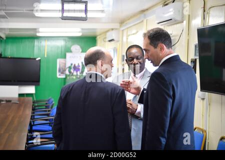 Italy's special envoy to the Horn of Africa Luciano Pezzotti (right ...