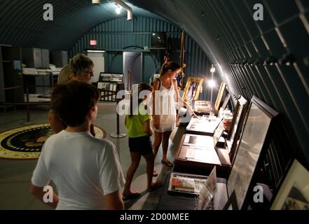 USA, Florida, Riviera Beach, Peanut Island Park, former secret bunker ...