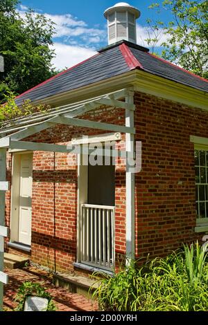 Wheatland, President James Buchanan's home, large brick Federal style ...