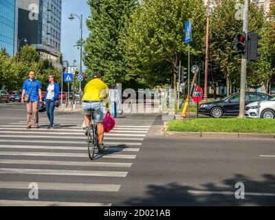Red man showing on a pedestrian crossing in the UK Stock Photo - Alamy