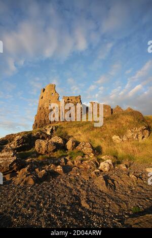 Dunure Castle, Dunure, Ayrshire,Scotland, UK. Dunure was the ancient ...