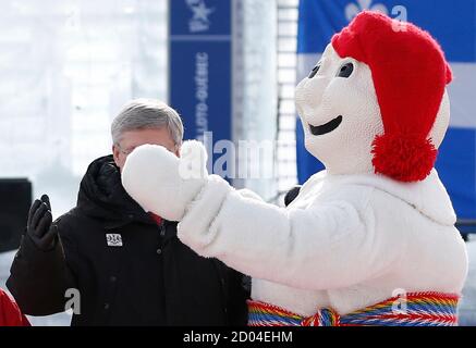 The "Bonhomme" is the official mascot of the Quebec Winter Carnival ...