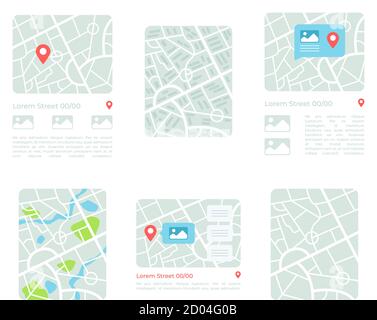 GPS position UI elements kit Stock Vector Image & Art - Alamy