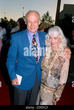 Astronaut Buzz Aldrin and his wife Lois Driggs Cannon attend the Louis ...