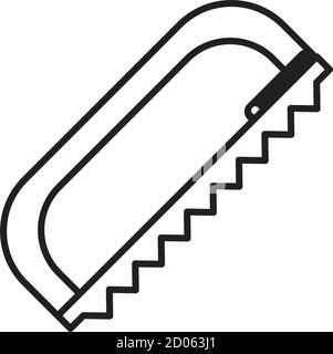 coping saw line icon vector illustration Stock Vector Image & Art - Alamy
