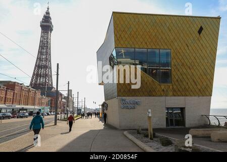 Blackpool; Tower and Wedding Chapel; Lancashire; UK Stock Photo - Alamy