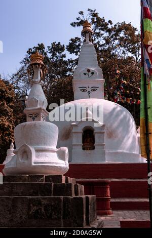 Small stupa located at the base of Swayambhunath, Kathmandu, Nepal ...