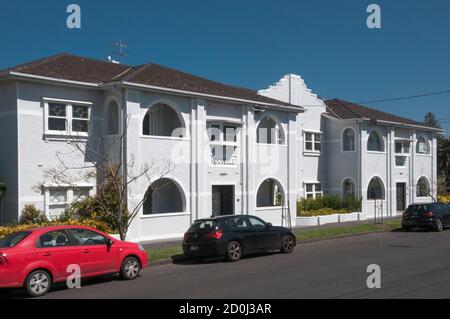 1930s Art Deco Apartment block, Adereham Hall, Gotham tower, sunburst ...