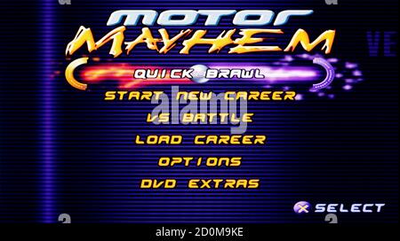 Motor Mayhem - Sony Playstation 2 PS2 - Editorial use only Stock Photo ...
