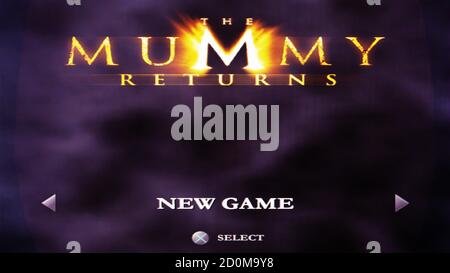 The Mummy Returns - Sony Playstation 2 PS2 - Editorial use only Stock ...