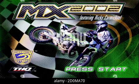MX2002 Featuring Ricky Carmichael - Sony Playstation 2 PS2 - Editorial ...