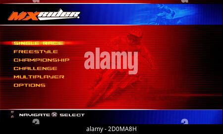 MX Rider - Sony Playstation 2 PS2 - Editorial use only Stock Photo - Alamy