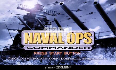 Naval Ops Commander - Sony Playstation 2 PS2 - Editorial use only Stock ...
