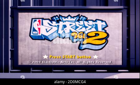 NBA Street Vol. 2 - Sony Playstation 2 PS2 - Editorial use only Stock ...