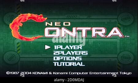 Neo Contra - Sony Playstation 2 PS2 - Editorial use only Stock Photo ...