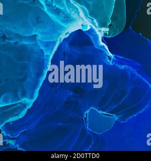 Close-up of colorful alcohol ink abstract texture, trendy wallpaper ...