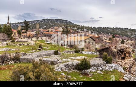 Original buildings reflecting traditional Ottoman architecture in ...