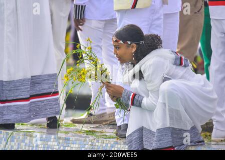 Irreecha celebration, the annual thanksgiving festival, of the Oromo ...