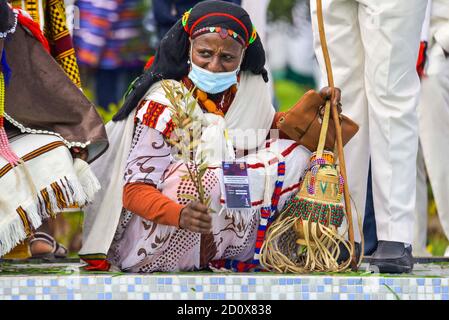 Irreecha celebration, the annual thanksgiving festival, of the Oromo ...