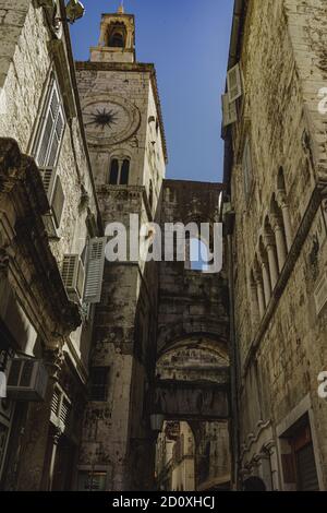 A vertical shot of the Diocletian's Palace in Split, Croatia Stock ...