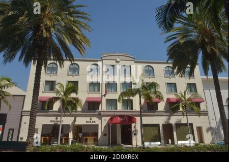Luxe Rodeo Drive hotel in Beverly Hills California Stock Photo - Alamy