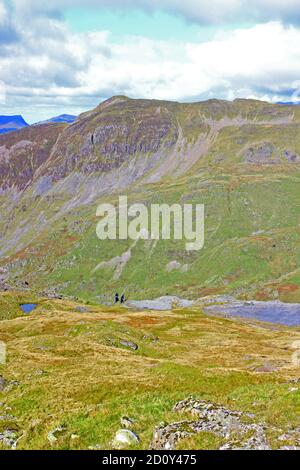 Croesor slate quarry and surrounding Snowdonia mountain views Stock ...