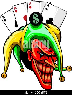 laughing angry joker, character, joker head, face horror and crazy ...