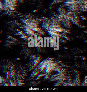 Seamless techno glitch tropical RGB computer noise Stock Photo - Alamy