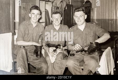 Royal Army Medical Corps (RAMC) recruits at Boyce Barracks, Church ...