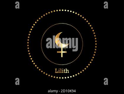Moon phases. Night symbols for moon calendar circle round shapes logos ...