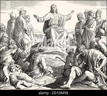 "The Sermon on the Mount", a Bible illustration by Gustave Doré ...