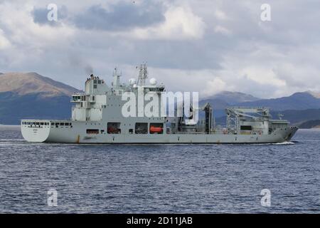 MV Asterix, a former commercial container ship, and later converted ...