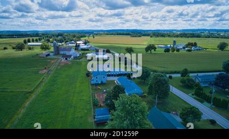 A summer corn field on the rolling plains of Central Illinois Stock ...