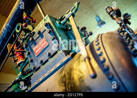 Marshall steam engine nameplate Stock Photo - Alamy