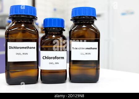 Selective focus of pure tetrachloromethane or carbon tetrachloride ...