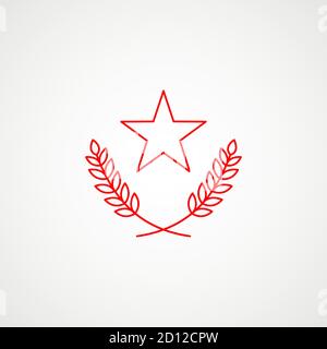 Socialism emblem (a symbol of communism , wreath of wheat and star ...