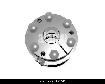 mechanical connecting rod of a stainless steel engine Stock Photo - Alamy