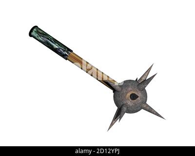 antique morning star as a weapon Stock Photo - Alamy