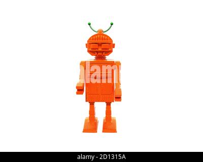 shiny silver humanoid robot Stock Photo - Alamy
