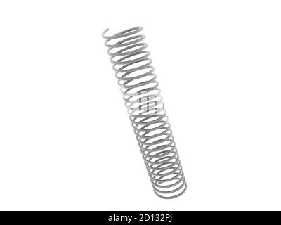 steel colored and elastic spring Stock Photo - Alamy