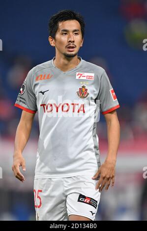 Naoki Maeda of Nagoya Grampus during the J.League J1 scoccer match between Shonan Bellmare 0-1 ...