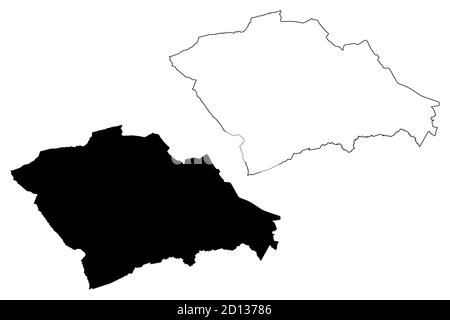 Trans-Nzoia County (Republic of Kenya, Rift Valley Province) map vector ...