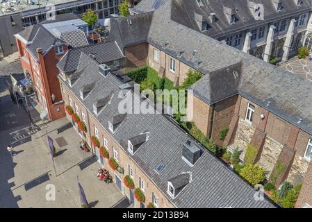 Hauser at the cathedral court, cathedral, Old Town, Aachen, North Rhine ...