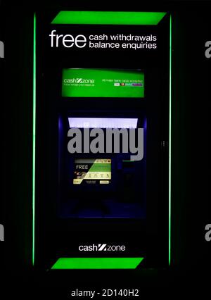 Cash Zone ATM machine Stock Photo - Alamy