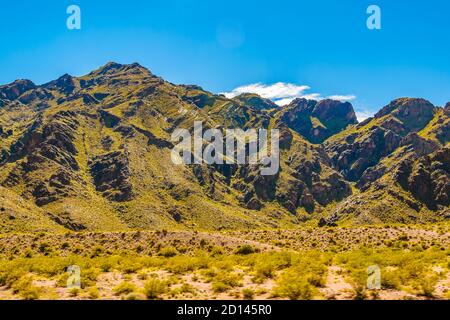 Beautiful puna andean landscape at brava lagoon reserve, la rioja ...