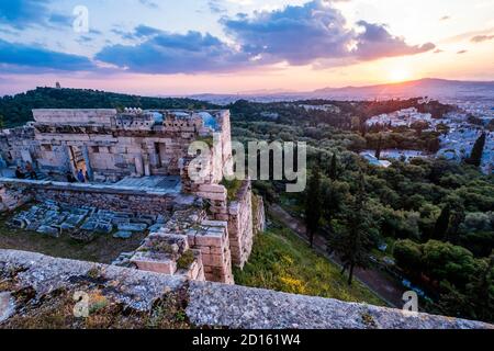 Greece, Athen, Acropolis, registered World Heritage Site by UNESCO ...