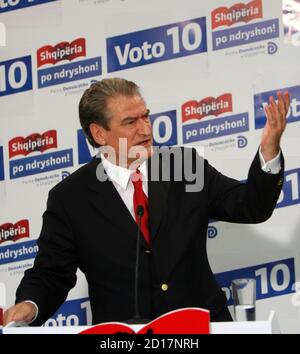 SALI BERISHA, PRESIDENT. ALBANIA. 1992 Stock Photo - Alamy