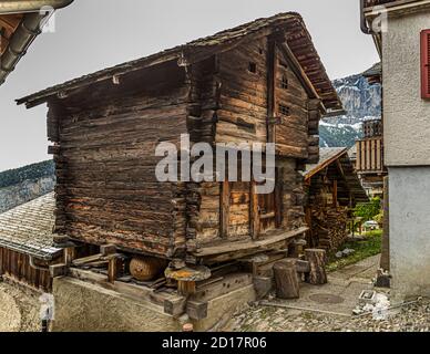 Village of Albinen in Valais, Switzerland Stock Photo - Alamy